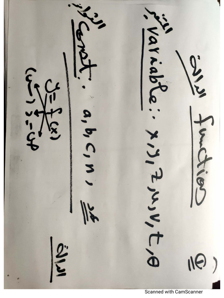 Math Lecture 1 Notes | PDF