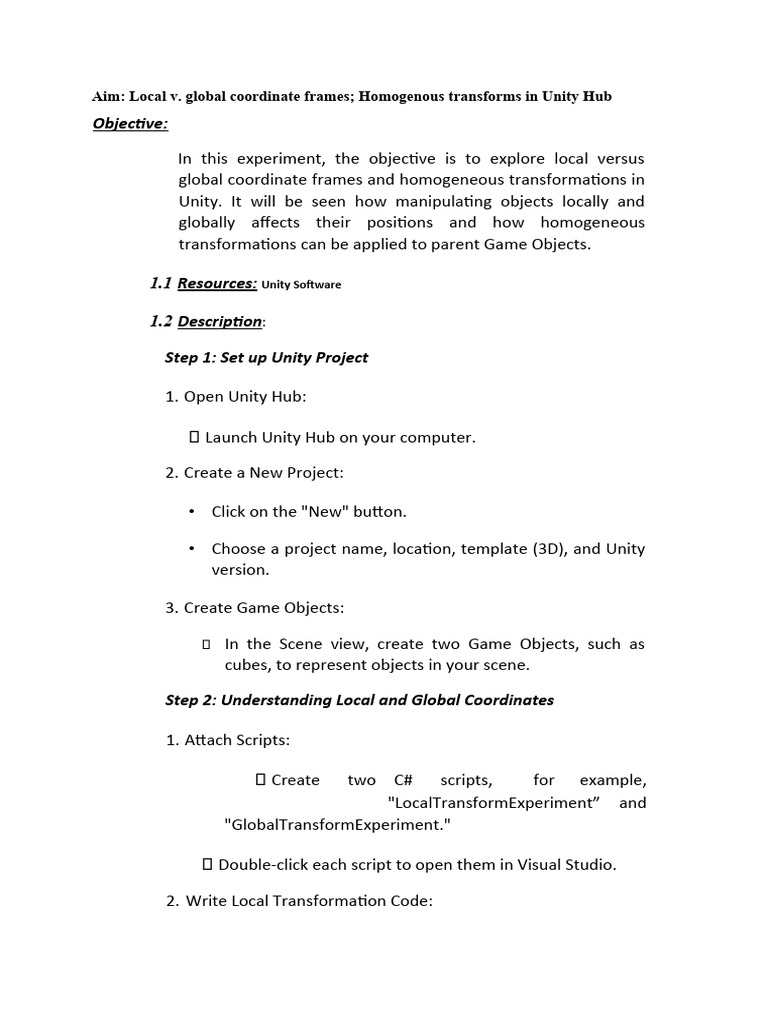 AR Experiment 5 | PDF | Unity (Game Engine) | Software Engineering