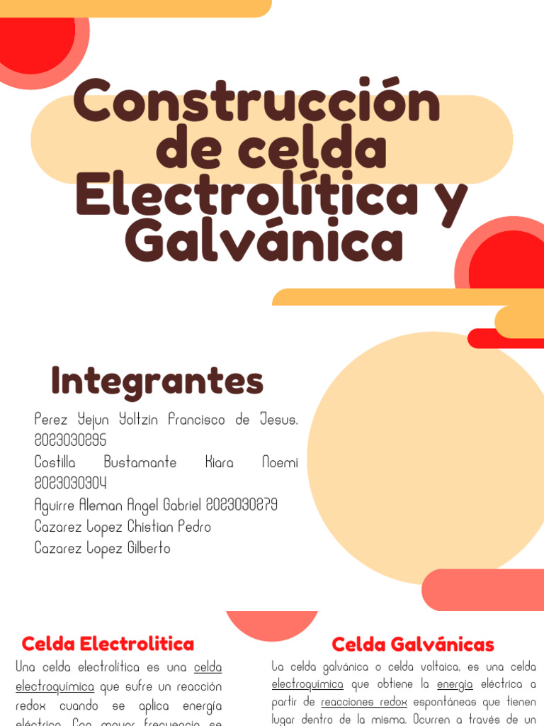 Celdas (Proyecto Final) | Descargar gratis PDF | Electrodo | Electricidad