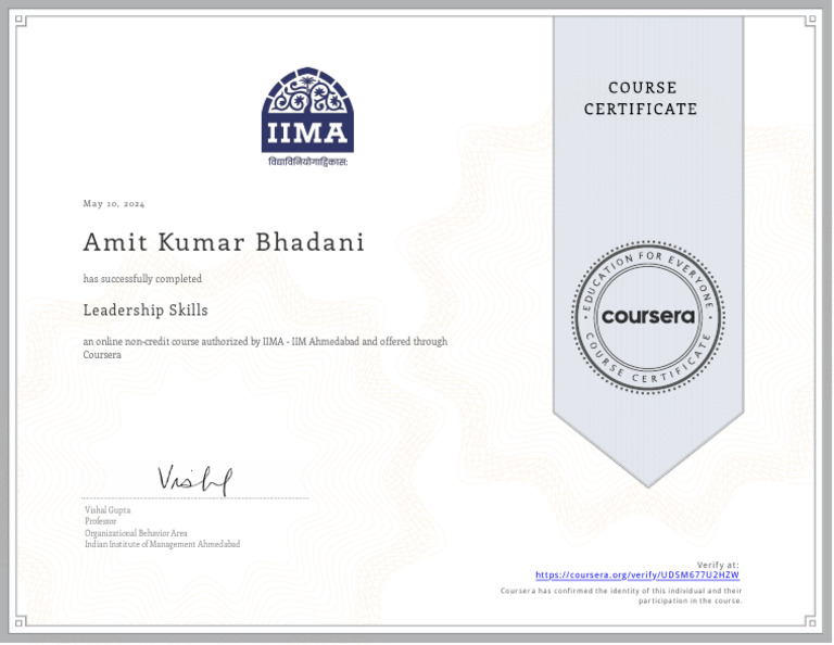 Leadership Skills From IIMA | PDF