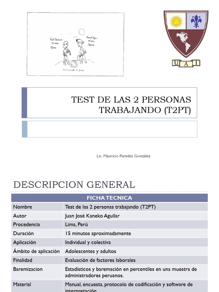 Test de Las 2 Personas Trabajando (T2PT) | Descargar gratis PDF | Las ...