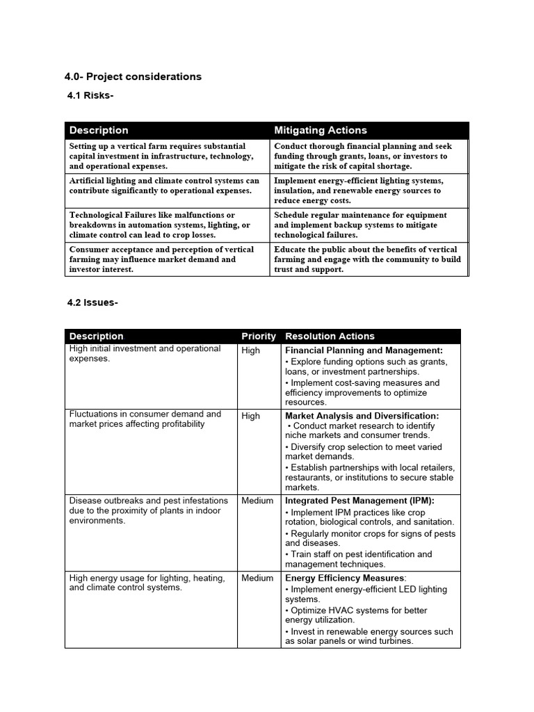 Project Consideration Vertical Farming | PDF | Efficient Energy Use ...