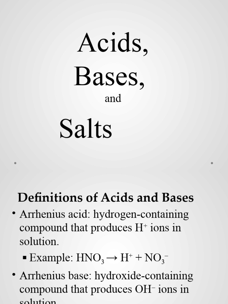 Unit VIII Acids, Bases Buffer | PDF | Acid | Ph
