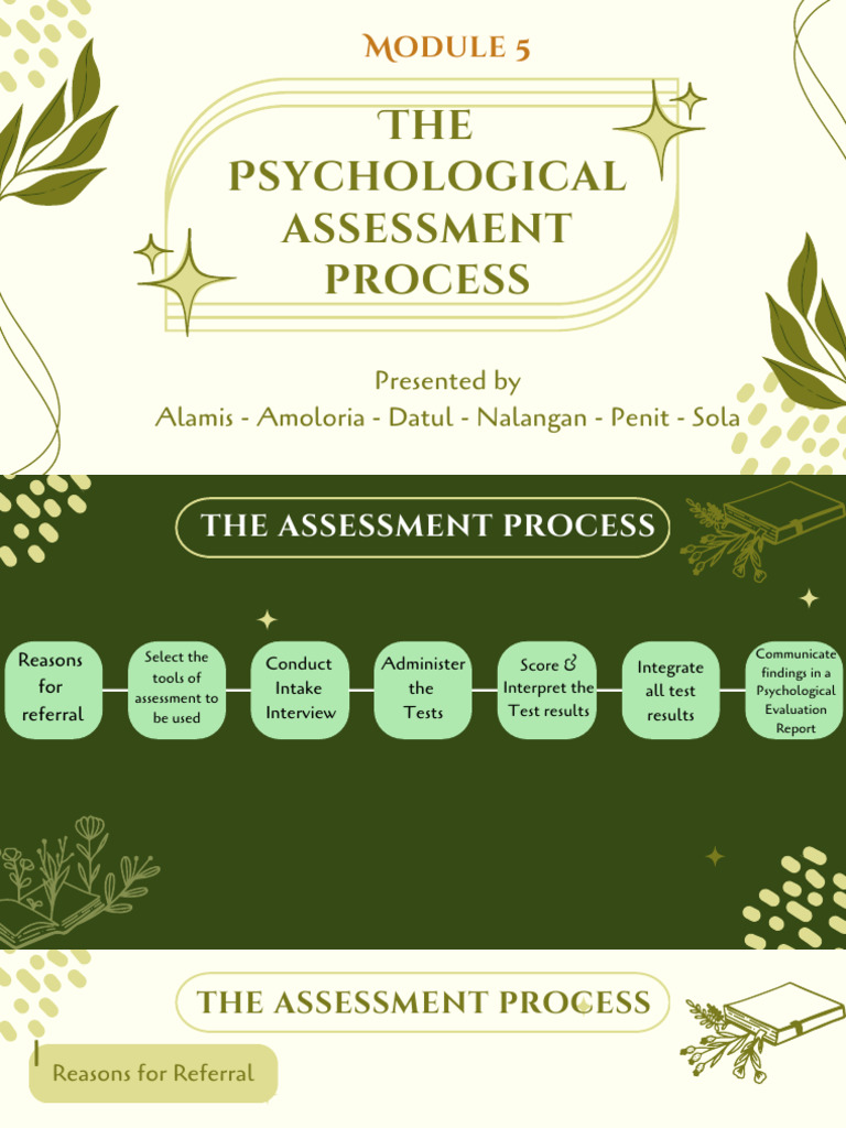 Psychological Assessment Process Guide | PDF | Educational Assessment ...