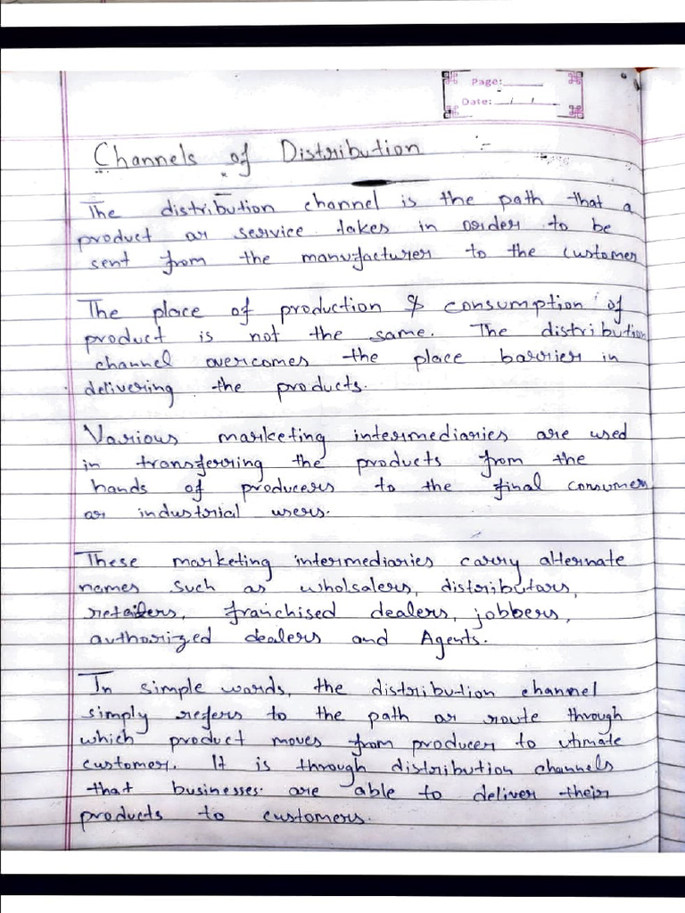 Channel of Distribution | PDF