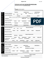 Acta de Defuncion Miss Donato PDF | PDF