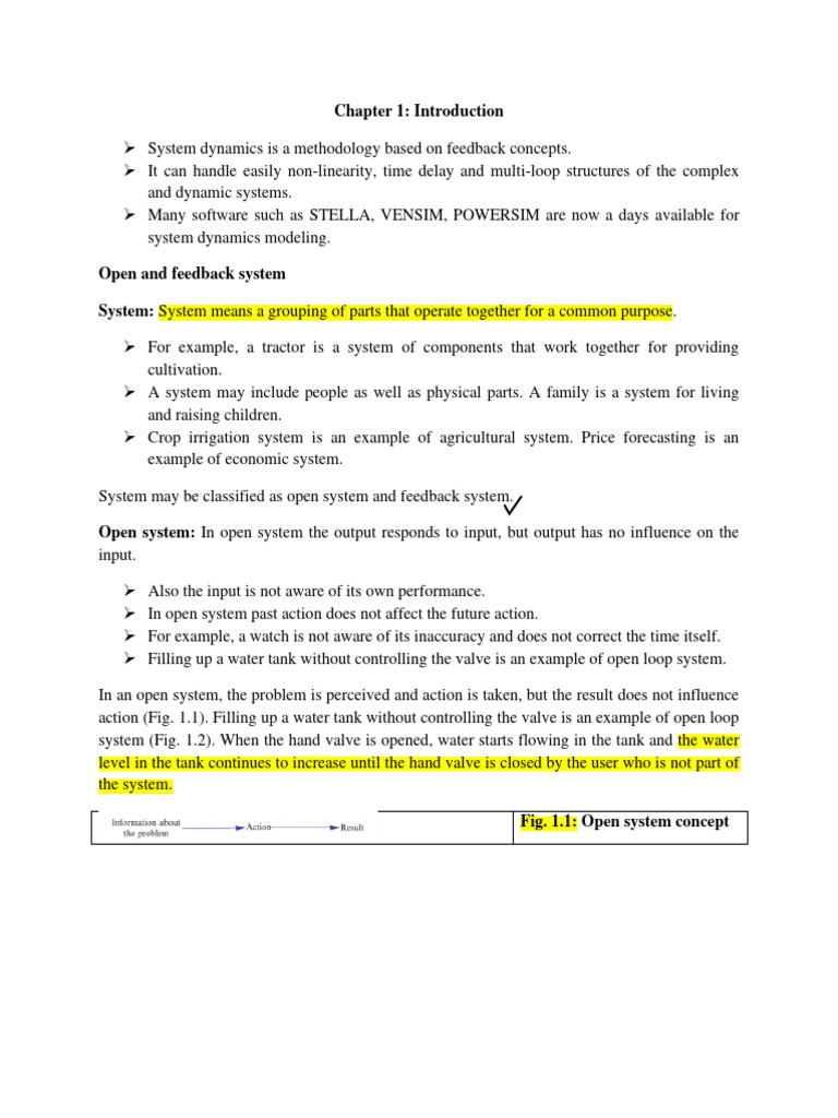 1 System Dynamics | PDF | System | Feedback