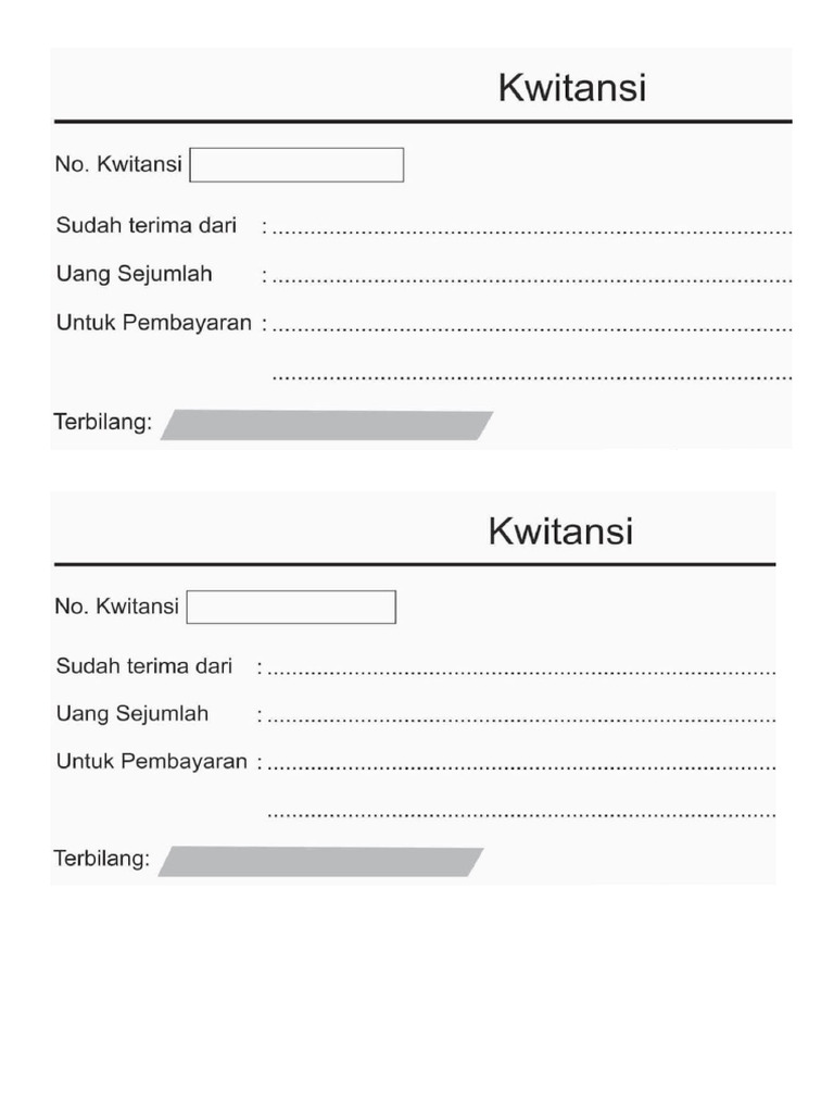 Kwitansi | PDF