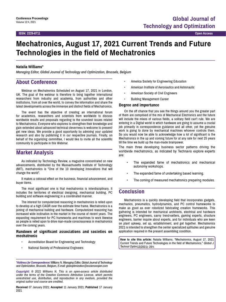 mechatronics | PDF | Mechatronics | Science