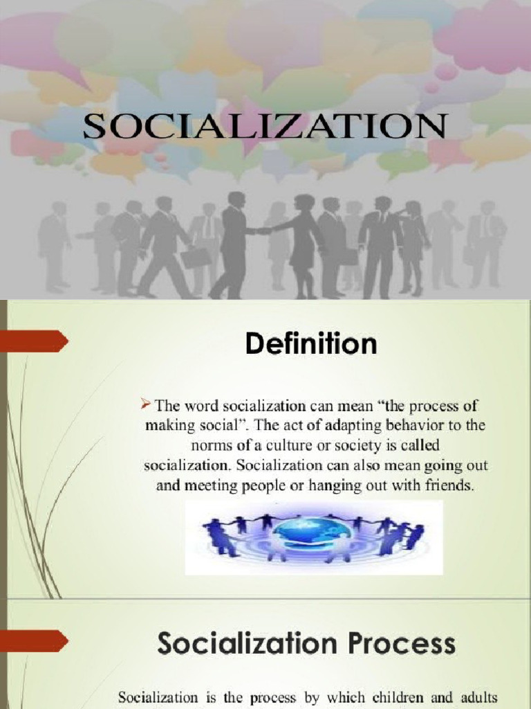 SOCIALIZATION | PDF