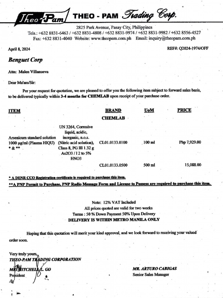 Benguet Corp 2024-1974 | PDF