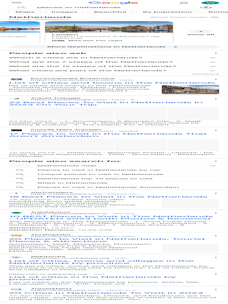 Places in Netherlands - Google Search | PDF | Netherlands | Websites