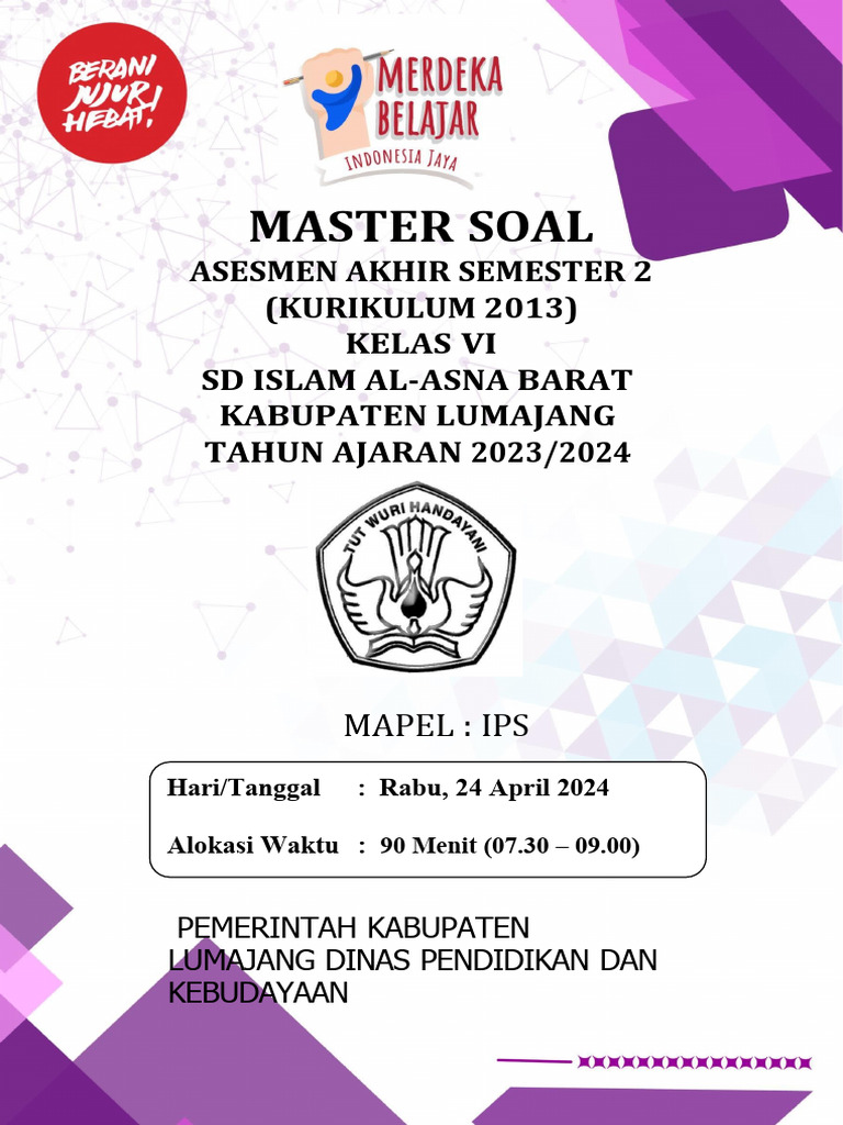 Master Soal Ips K13 | PDF