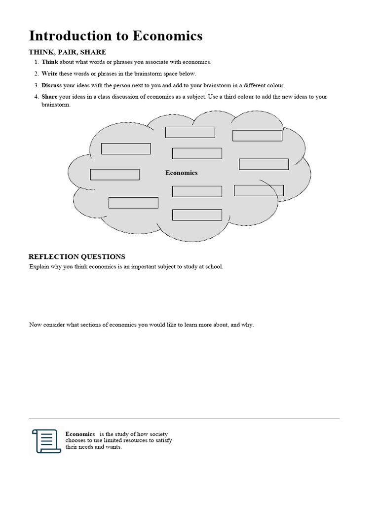 Introduction To Economics | PDF | Economics | Economies