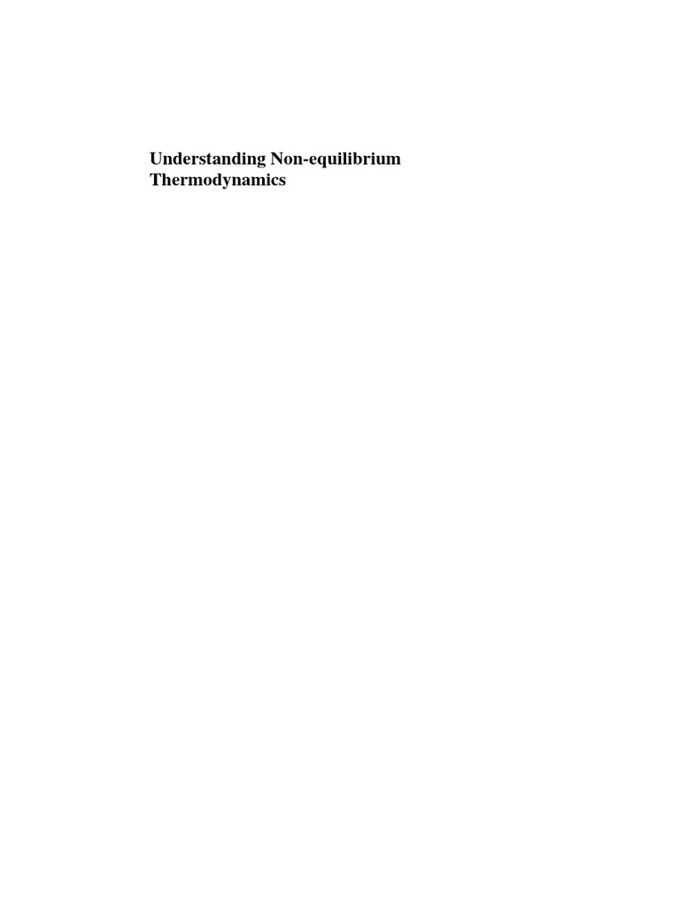Understanding Non-equilibriumThermodynamics | Download Free PDF | Non Equilibrium Thermodynamics ...