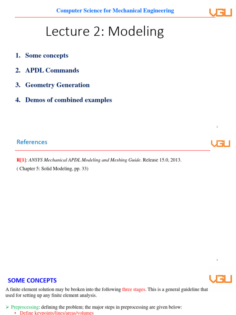 ANSYS APDL Modeling Techniques | PDF | Cartesian Coordinate System ...