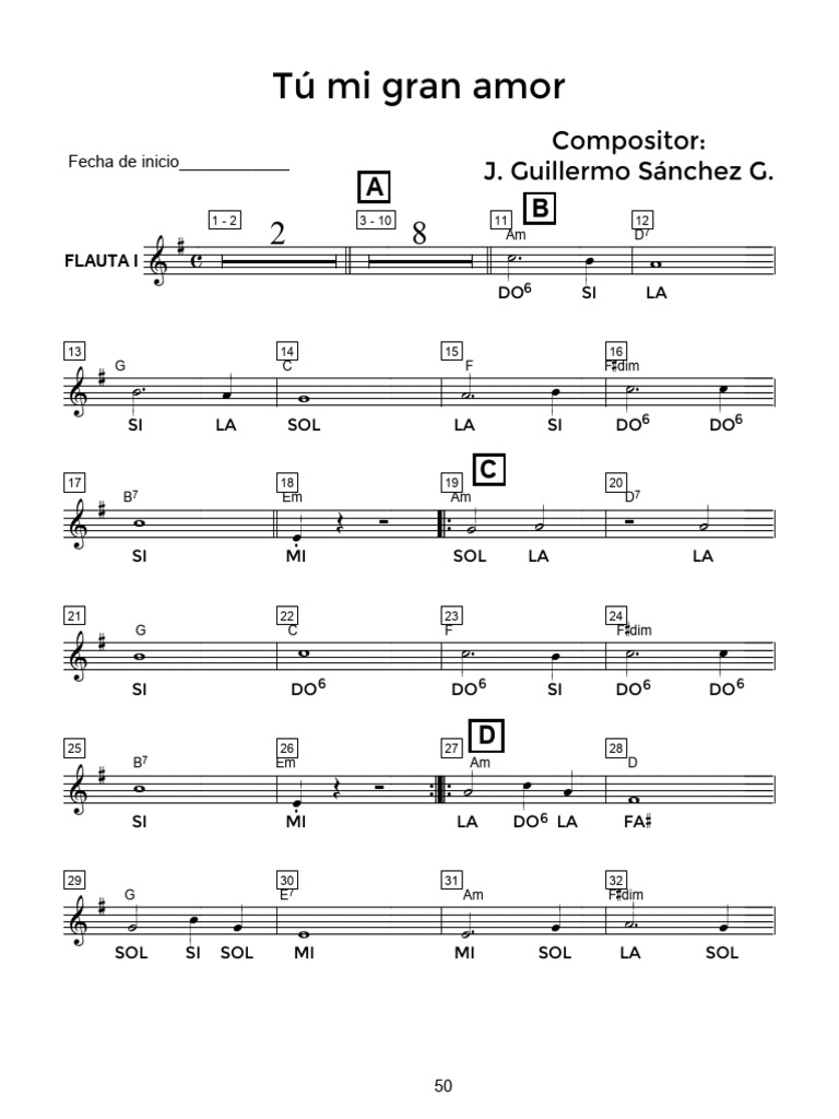 Tú Mi Gran Amor - Manual B-51-52 | PDF