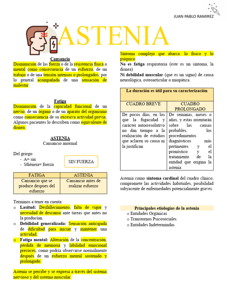 ASTENIA | PDF | Debilidad | Obesidad