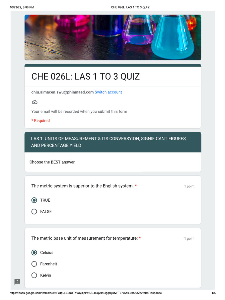 Las 1-3 Quiz Lab (Part 1) | PDF