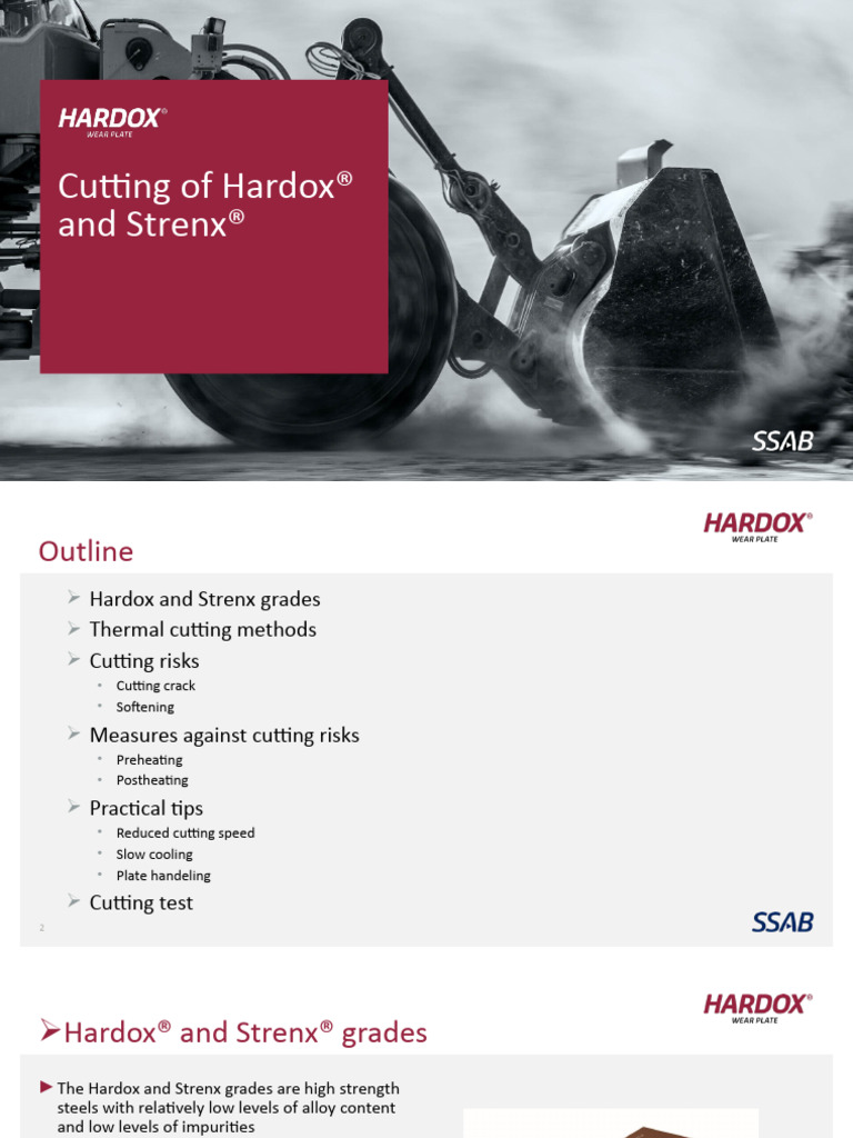Cutting Hardox and Strenx | PDF | Materials Science | Secondary Sector ...