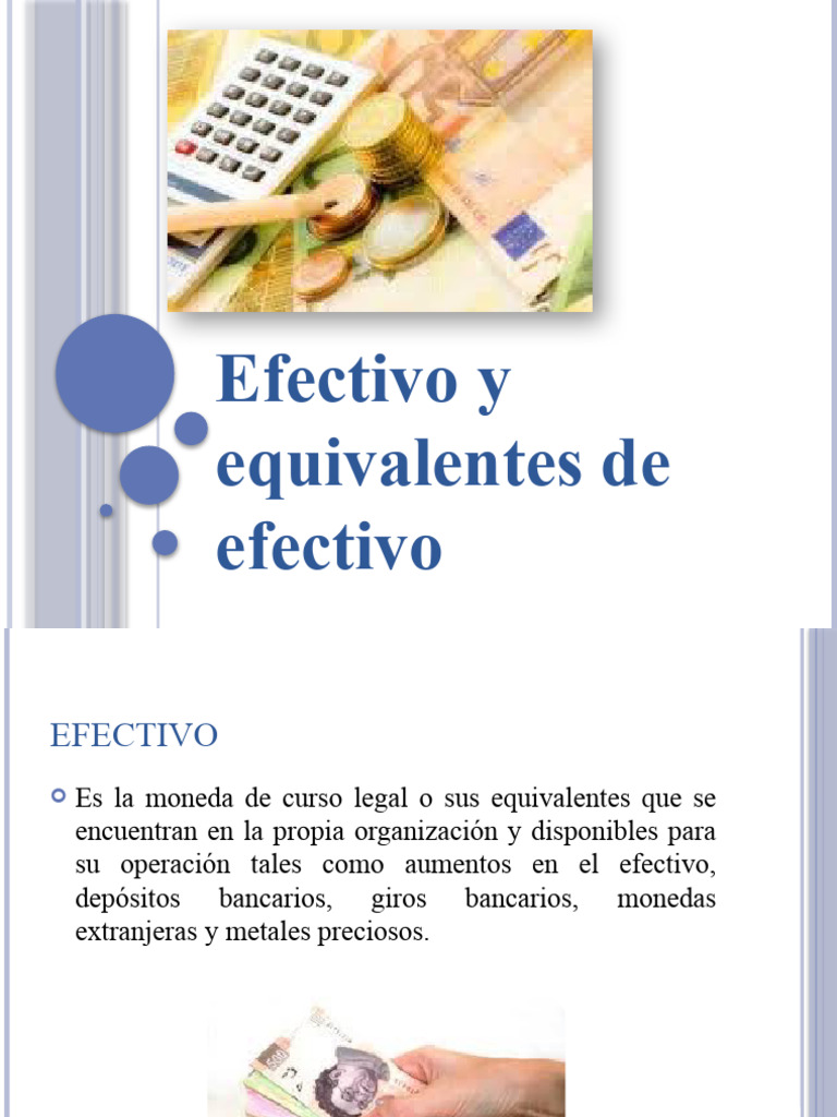 Efectivo y Equivalentes en Empresas | PDF | Efectivo | Bancos