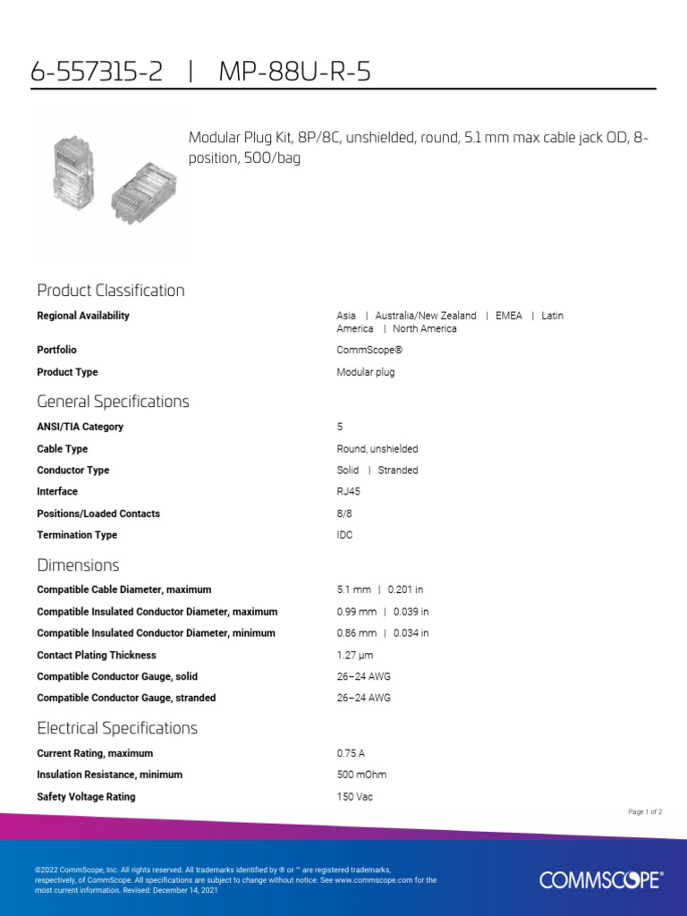 6-557315-2 Product Specifications | PDF | Electrical Connector ...
