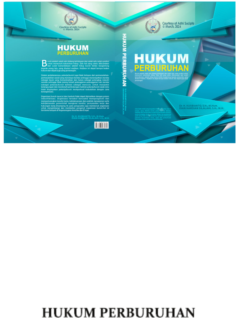 (Cetak - 35) Hukum Perburuhan - Dr. H. KUSBIANTO, S.H., M.Hum. | PDF