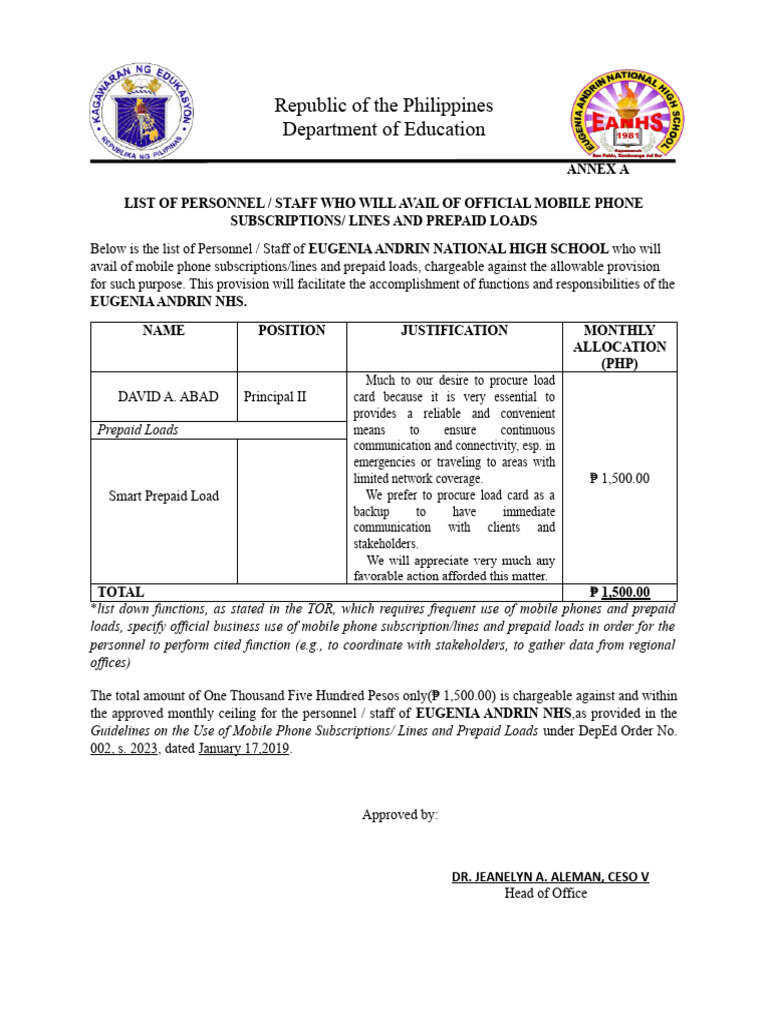 Justification of Load Card | PDF | Prepaid Mobile Phone | Computing