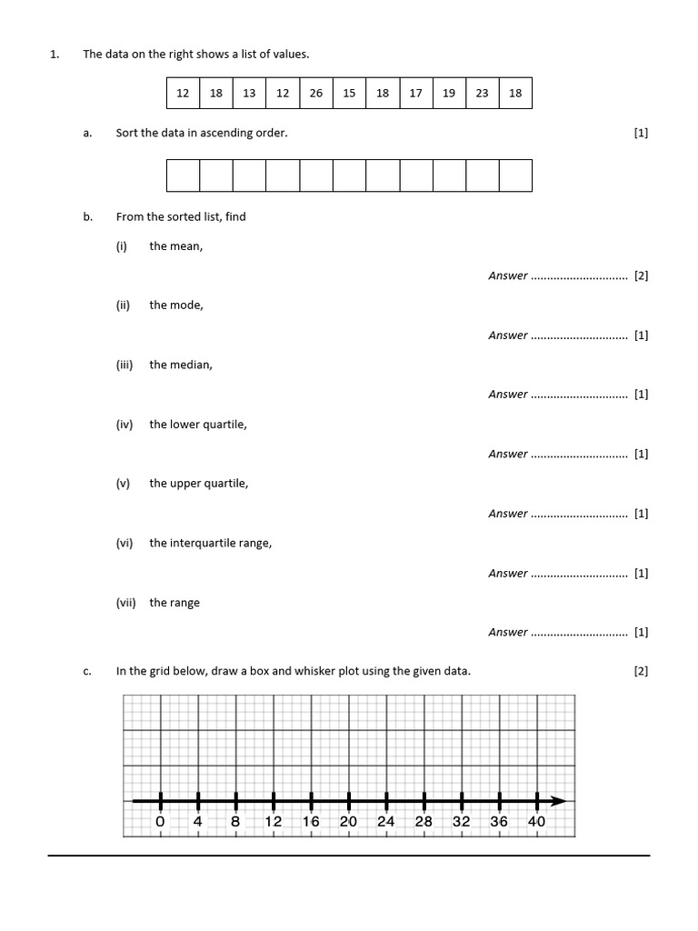 Grade 10 - Term 1 - Math D Exam | Download Free PDF | Descriptive ...