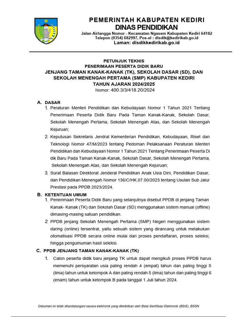 JUKNIS-PPDB-2024 FINAL | PDF