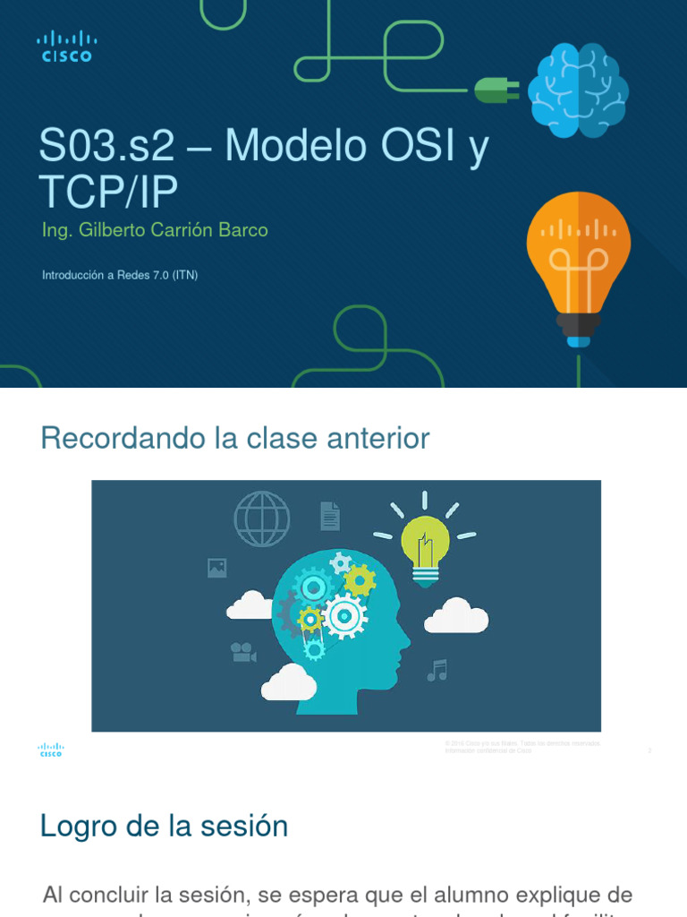 S03 - s2 - Protocolos y Modelos | PDF | Modelo osi | Red de computadoras
