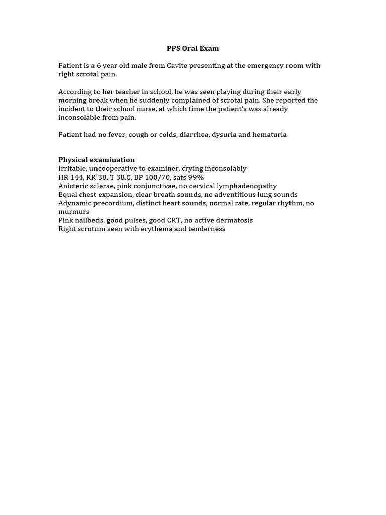 PPS Case 2 | PDF | Diseases And Disorders | Medical Specialties