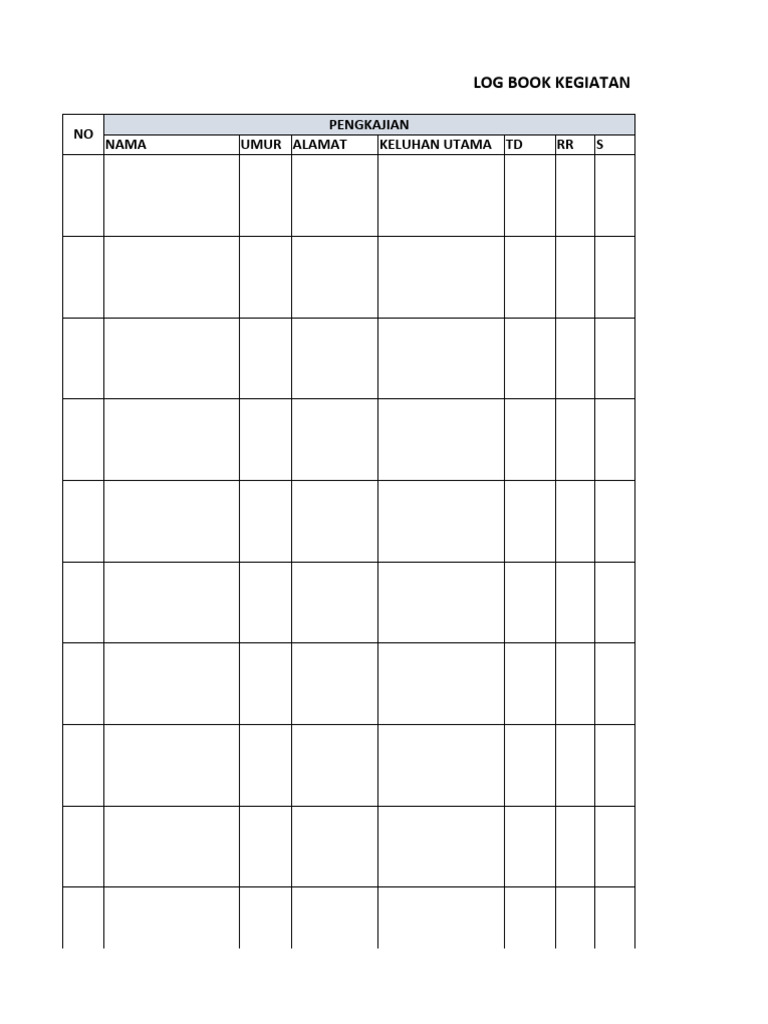 Format Logbook | PDF