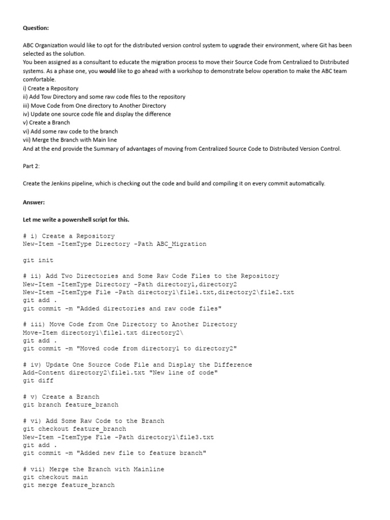 Assignment | PDF | Version Control | Computer Science