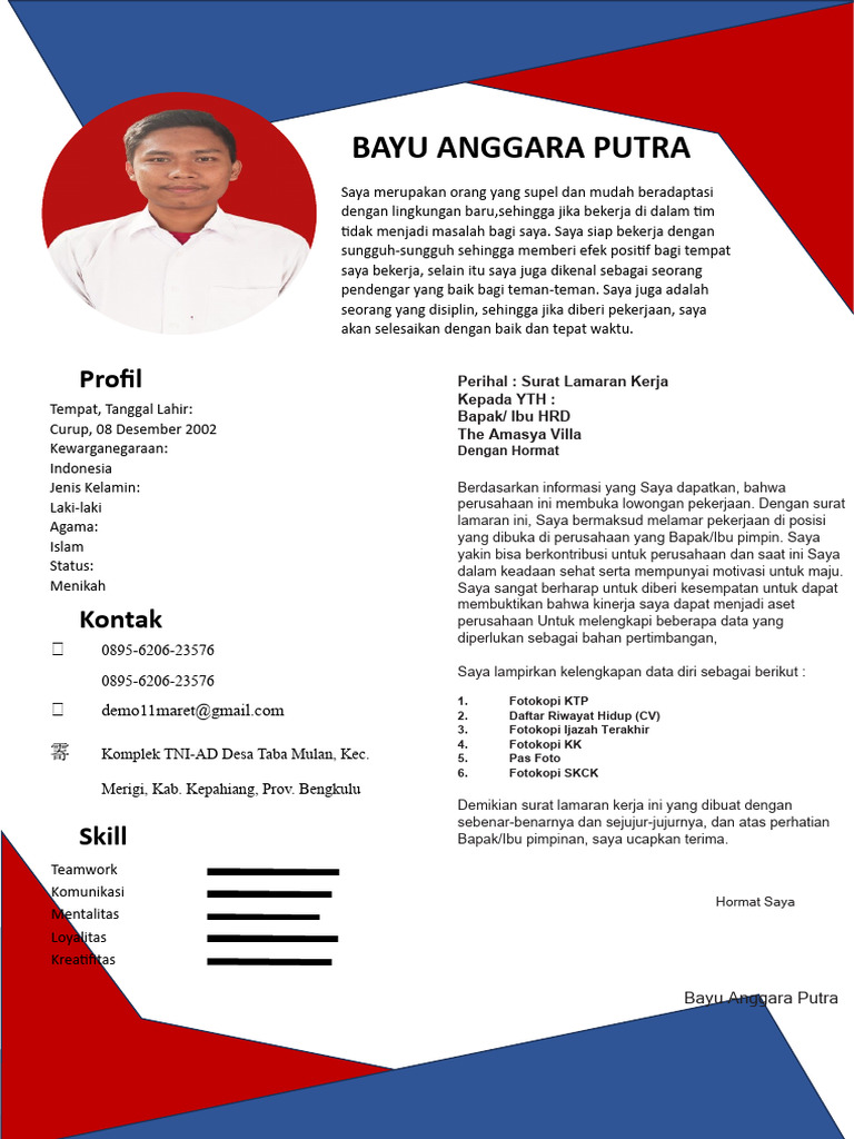 Cover Surat Lamaran 2 | PDF