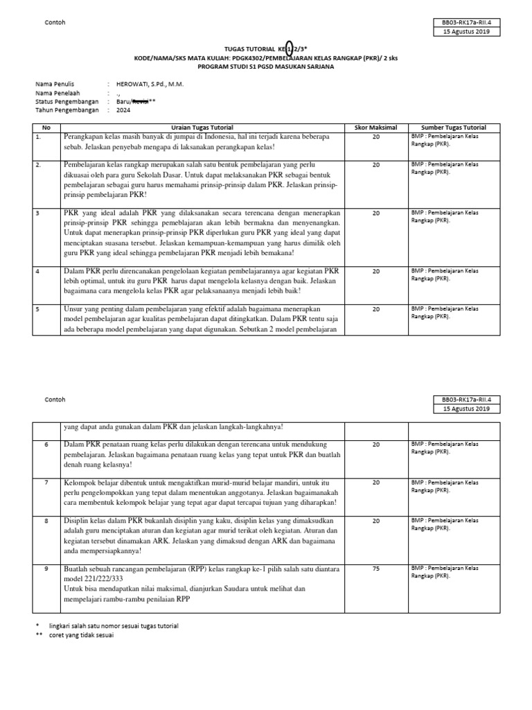Uraian Tugas Tutorial 1 - Compressed | PDF
