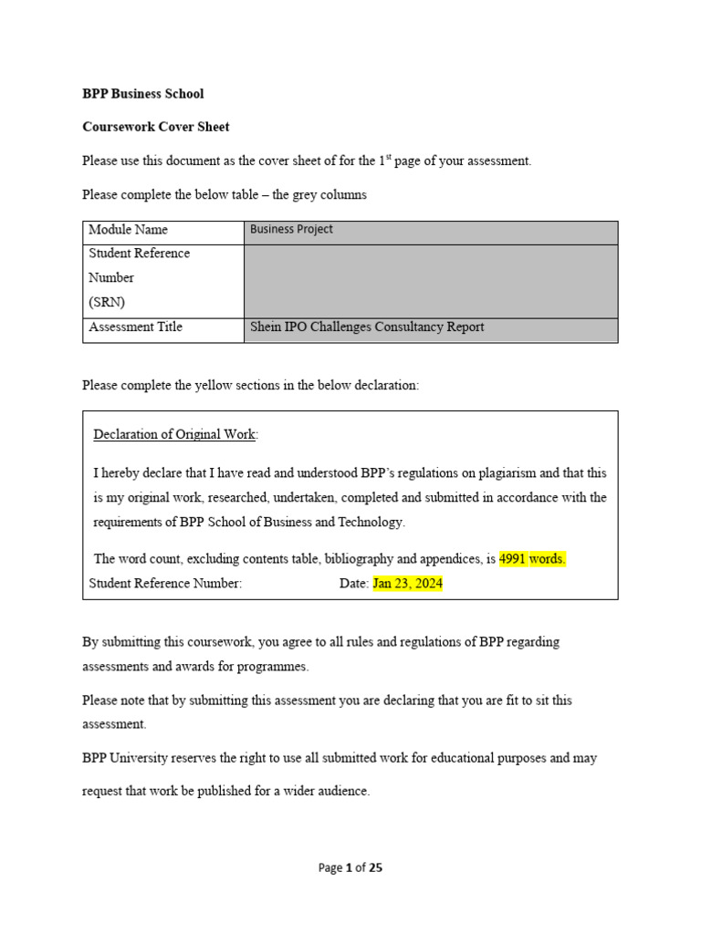 Shein IPO Challenges and Stakeholder Impact | PDF | Corporate Social ...