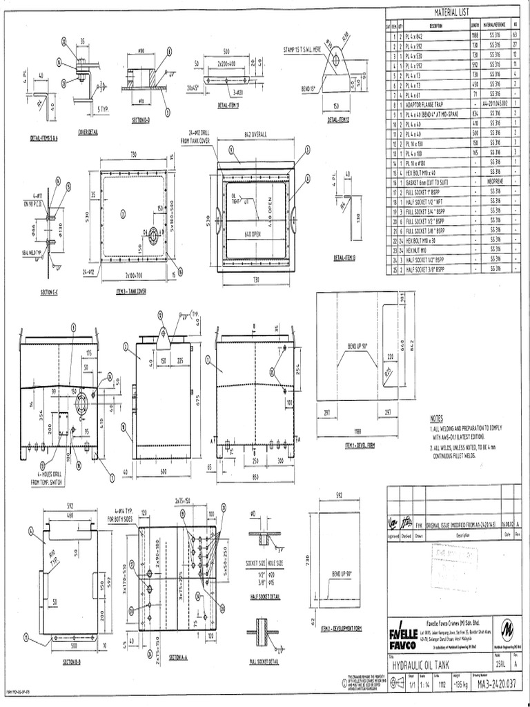 Hydraulic Tank 25RL | PDF