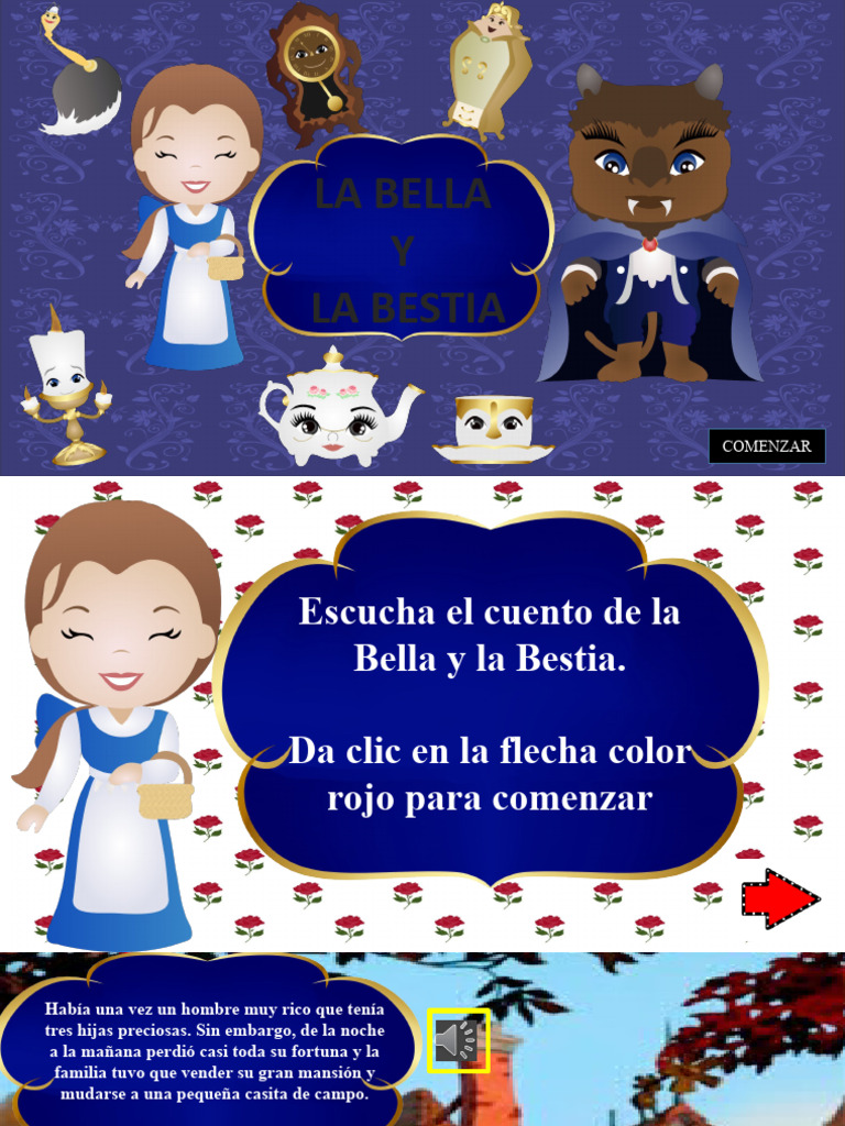 CUENTO_DE_LA_BELLA_Y_LA_BESTIA | PDF