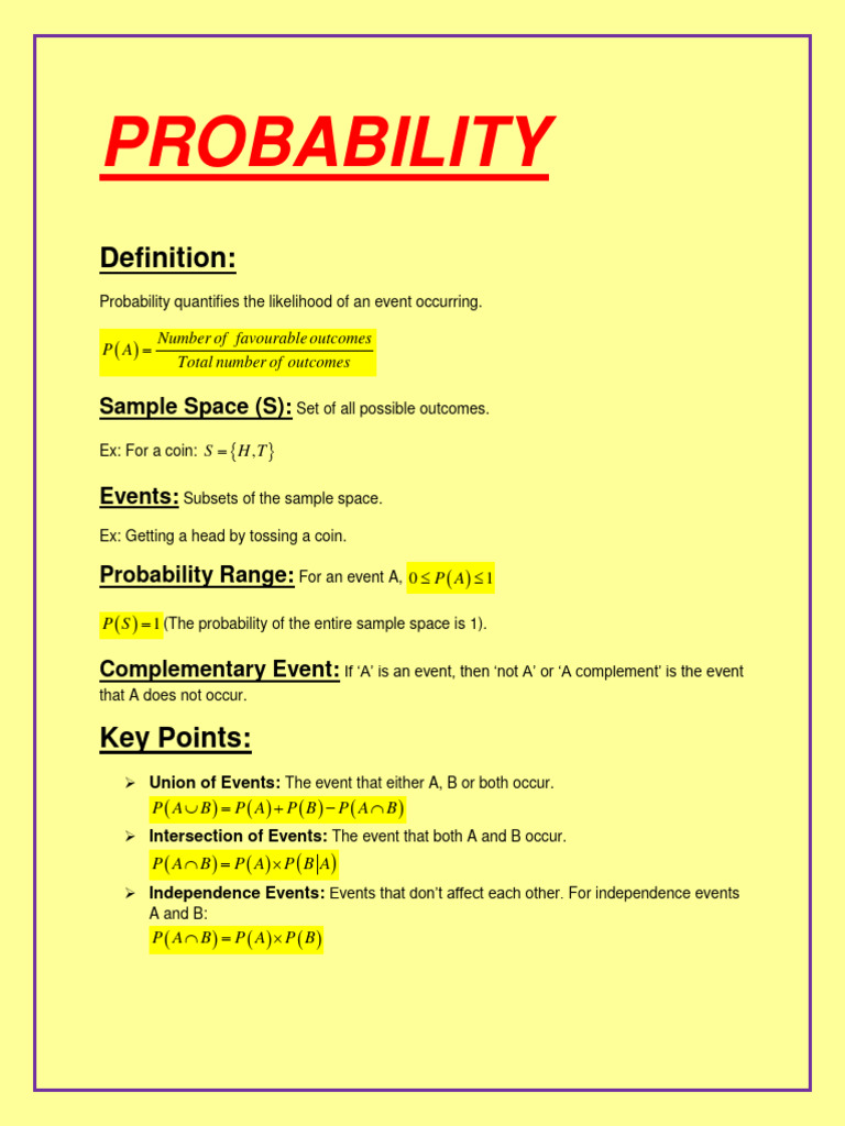 PROBABILITY | PDF | Probability | Probability Distribution