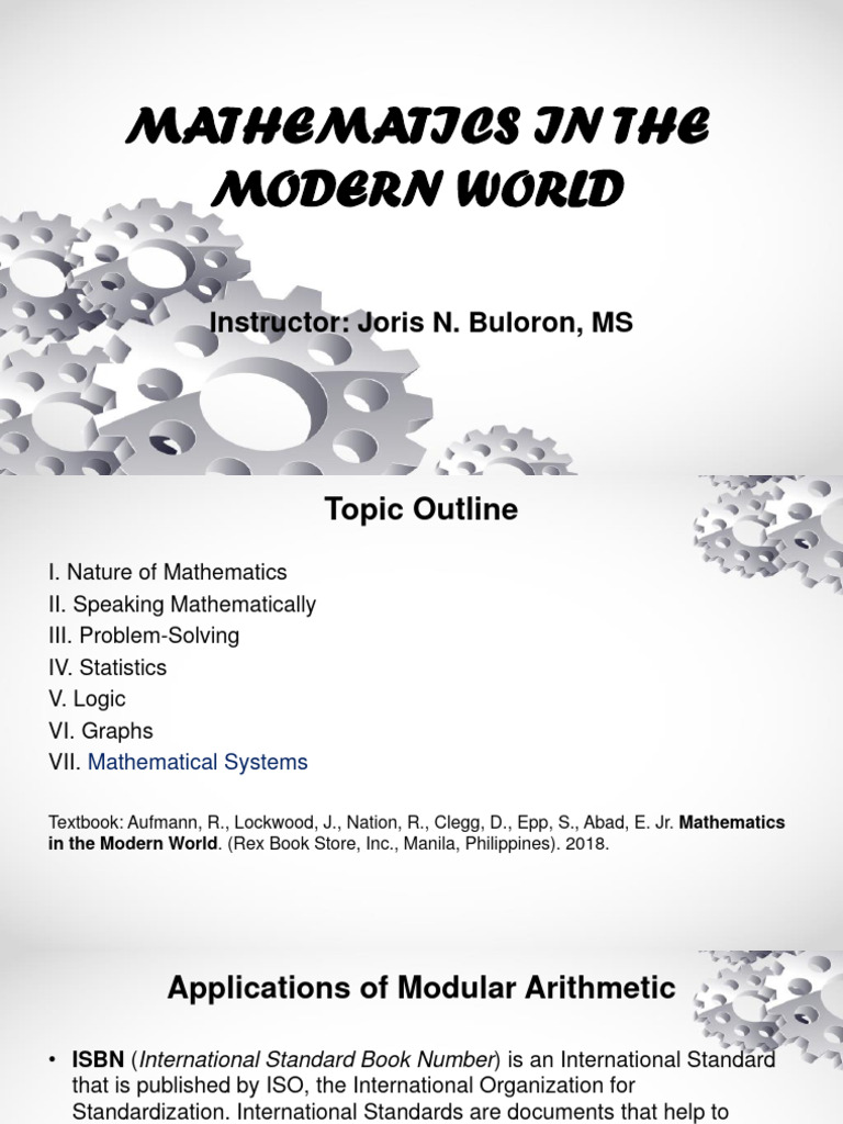 Modular Arithmetic in ISBN & UPC | PDF | Universal Product Code ...