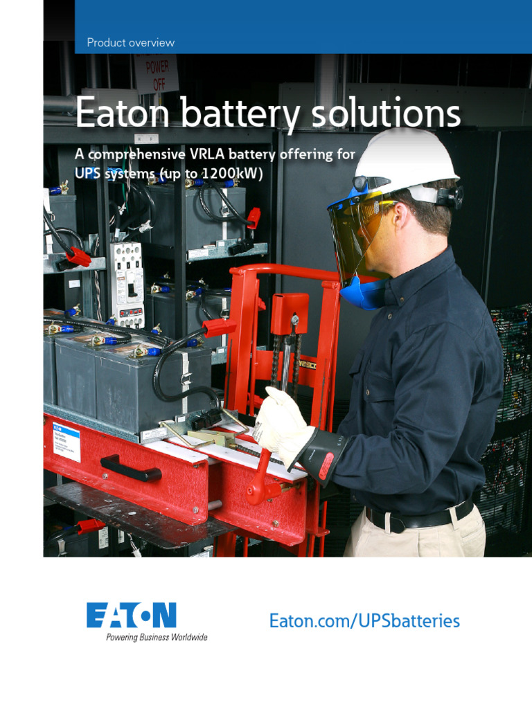 Eaton Battery Solutions Brochure BR162004EN | PDF | Electrical ...
