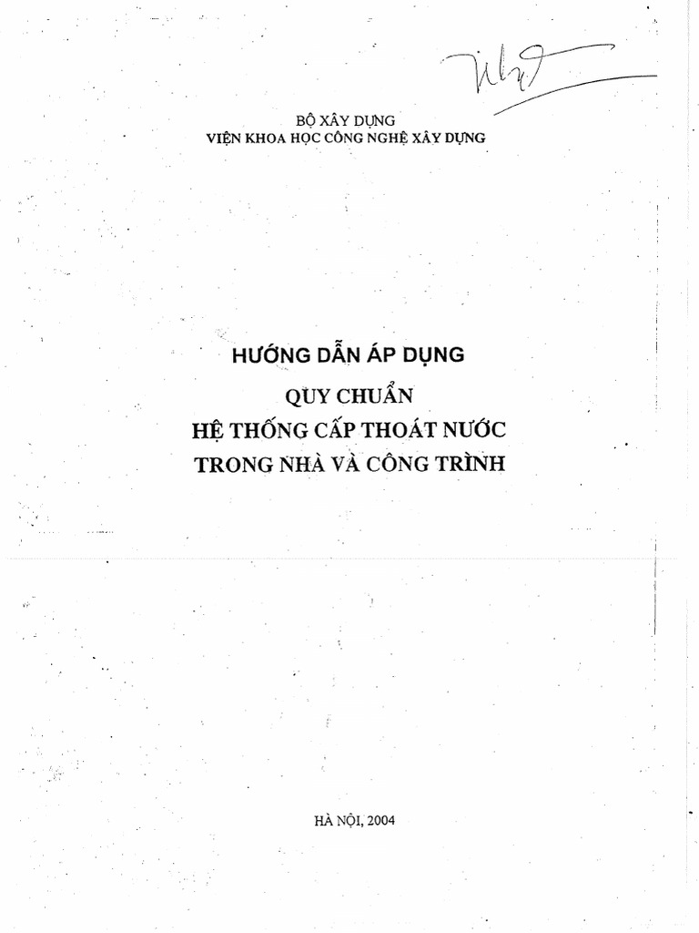 Huong Dan Quy Chuan Cap Thoat Nuoc | PDF