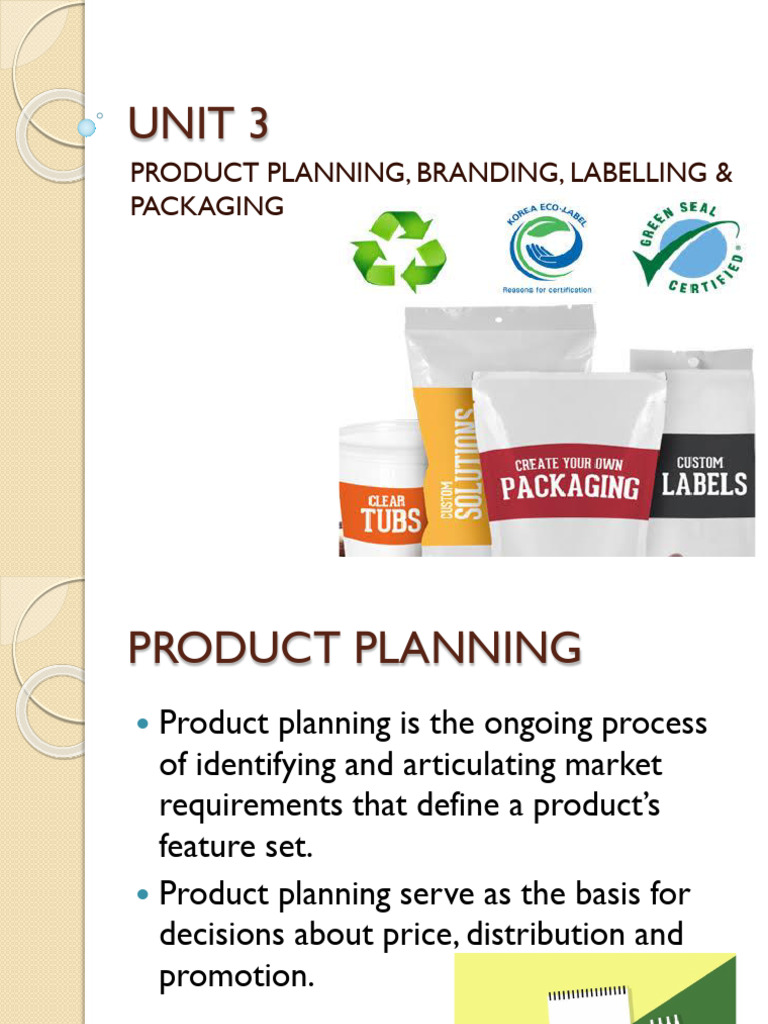 Marketing (Unit 3) | Download Free PDF | Packaging And Labeling | Brand