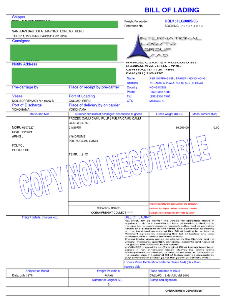 2 BL | PDF | Cargo | Bill Of Lading