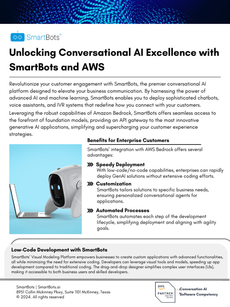 SmartBots One-pager | PDF | Artificial Intelligence | Intelligence (AI ...