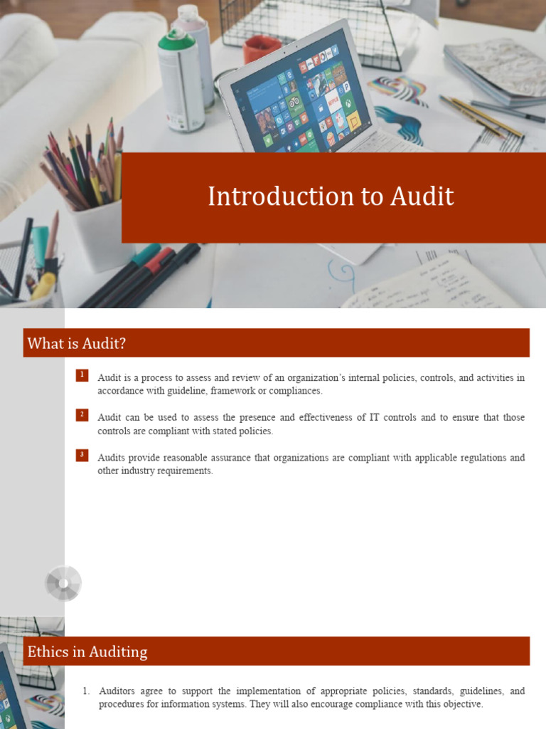 Introduction To Audit Pdf Audit Regulatory Compliance