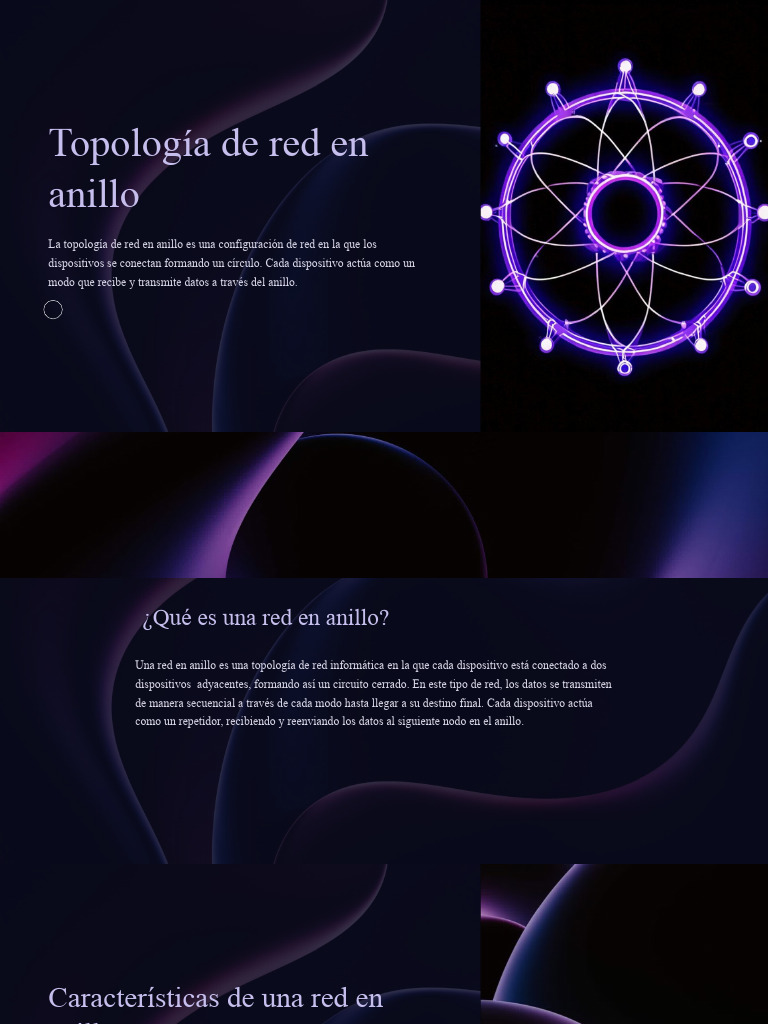 Topología de Red en Anillo: Guía Completa | PDF | Topología de la red ...
