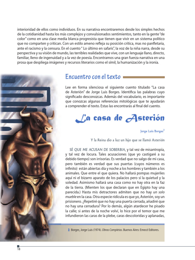 La Casa de Asterión | PDF | Minotauro