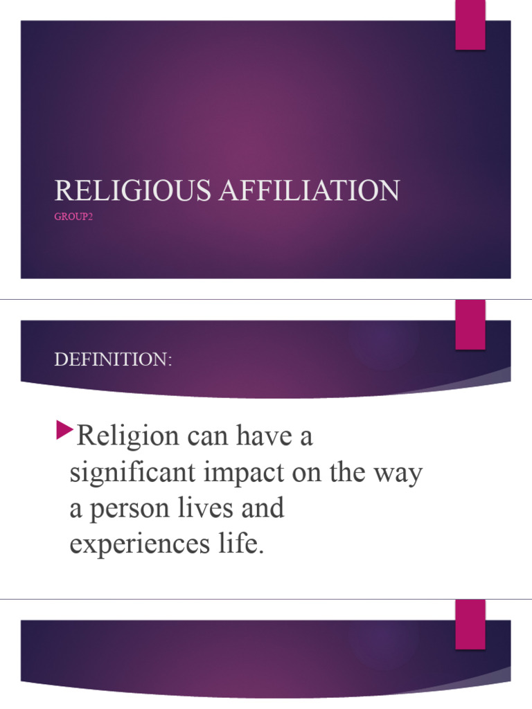 Impact of Religious Affiliation on Life | PDF | Faith | Human Sexuality